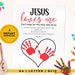 Bible Verse Handprint Craft| Sunday School Activity| Jesus Loves Me ...