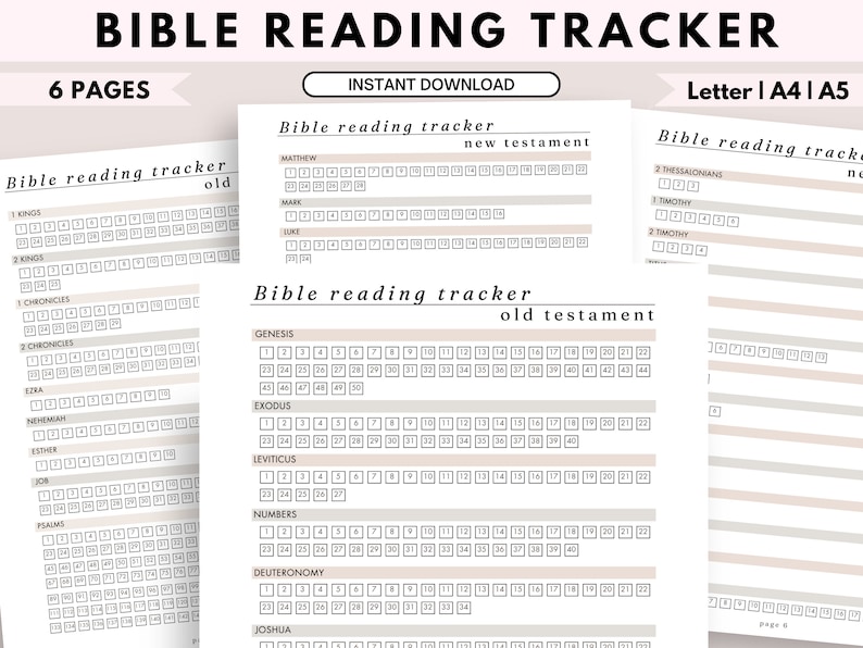 Bible Reading Plan | Bible Reading Goals | Old & New Testament | 365 ...