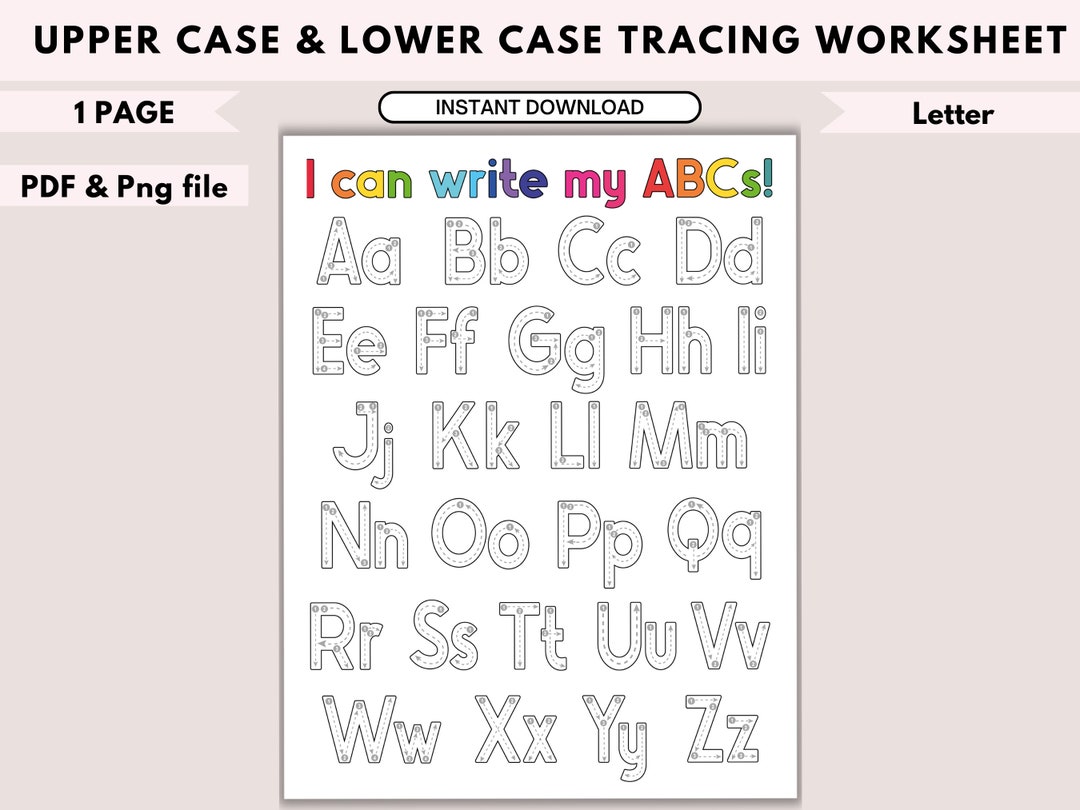ABC Learn to Write | Upper & Lower Case Alphabet Tracing | Homeschool ...