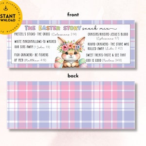 Easter Story Snack Mix Printable | Sunday School | Religious Tag ...