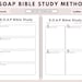 Soap Bible Study Method| Instant Download | Soap Bible Study Template ...