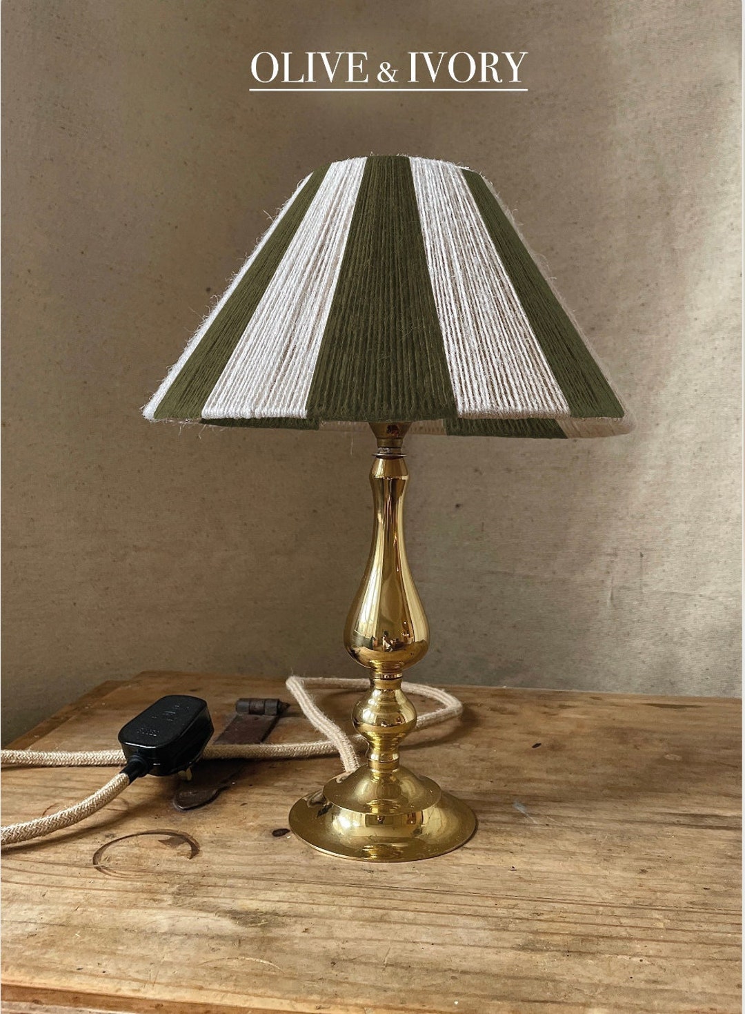 Coolie Table Lampshades Wide Striped - Etsy
