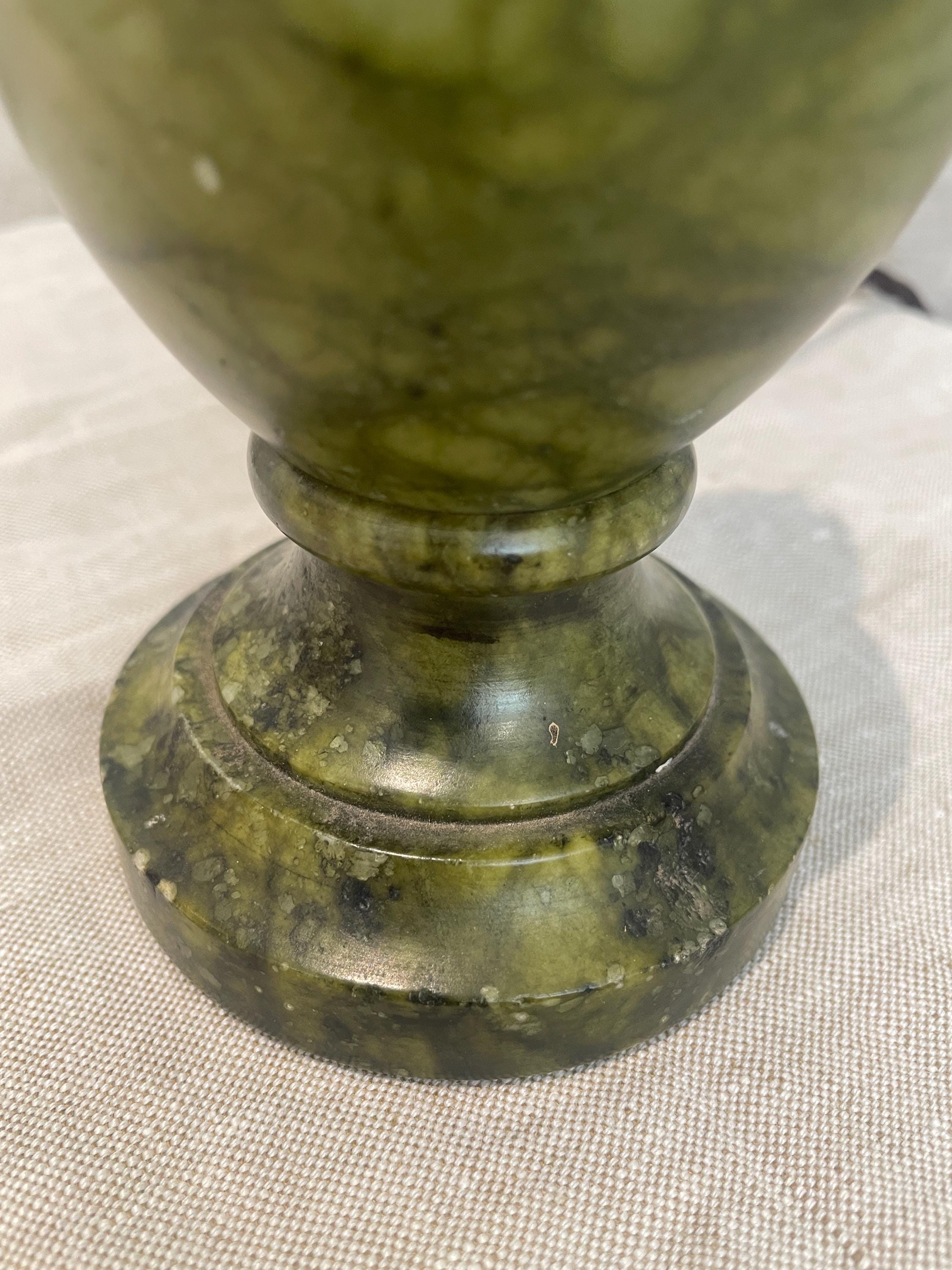 Green Marble Table Lamp - Etsy