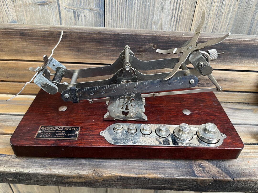 Early 1930's Eastman Kodak Studio Counter Balance Scale Complete With ...