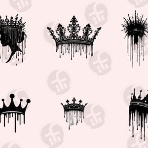 Dripping Crown SVG Bundle: 54 Regal Drip Art Designs (cricut File) - Etsy