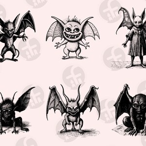 Imp SVG Bundle - 36 Designs - Monster SVG - Hell Clipart - Laser ...