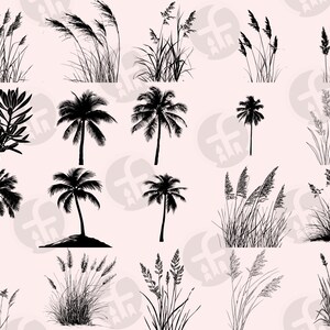 Beach Flora SVG Bundle - 180 Cut Files - Beach House Decor - Coastal ...