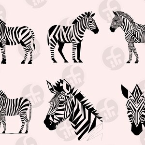 Geometrical Zebra SVG - 18 Cut Files - Abstract Wildlife Art - Zebra ...