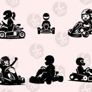 Kart Racing SVG Bundle - 36 Designs - Kart Decals and Apparel Design ...