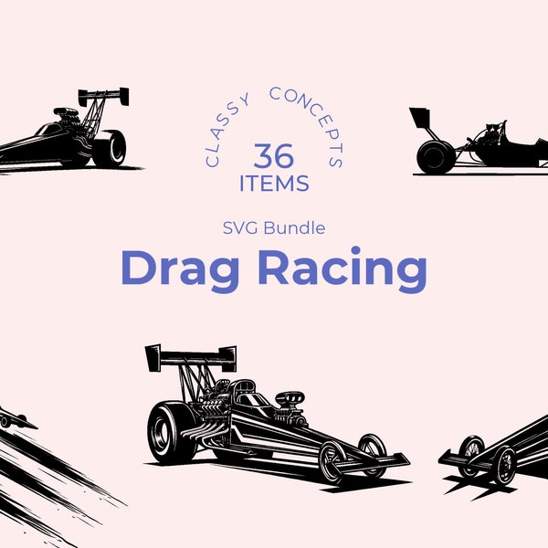 Drag Racing Svg - Etsy
