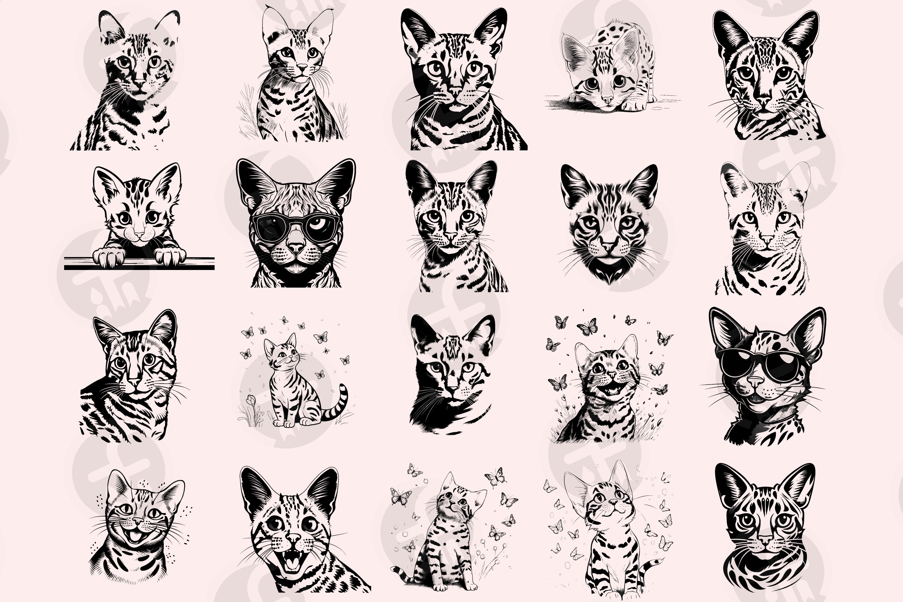 Egyptian Mau SVG Bundle 140 Cut Files Cricut Ready - Etsy