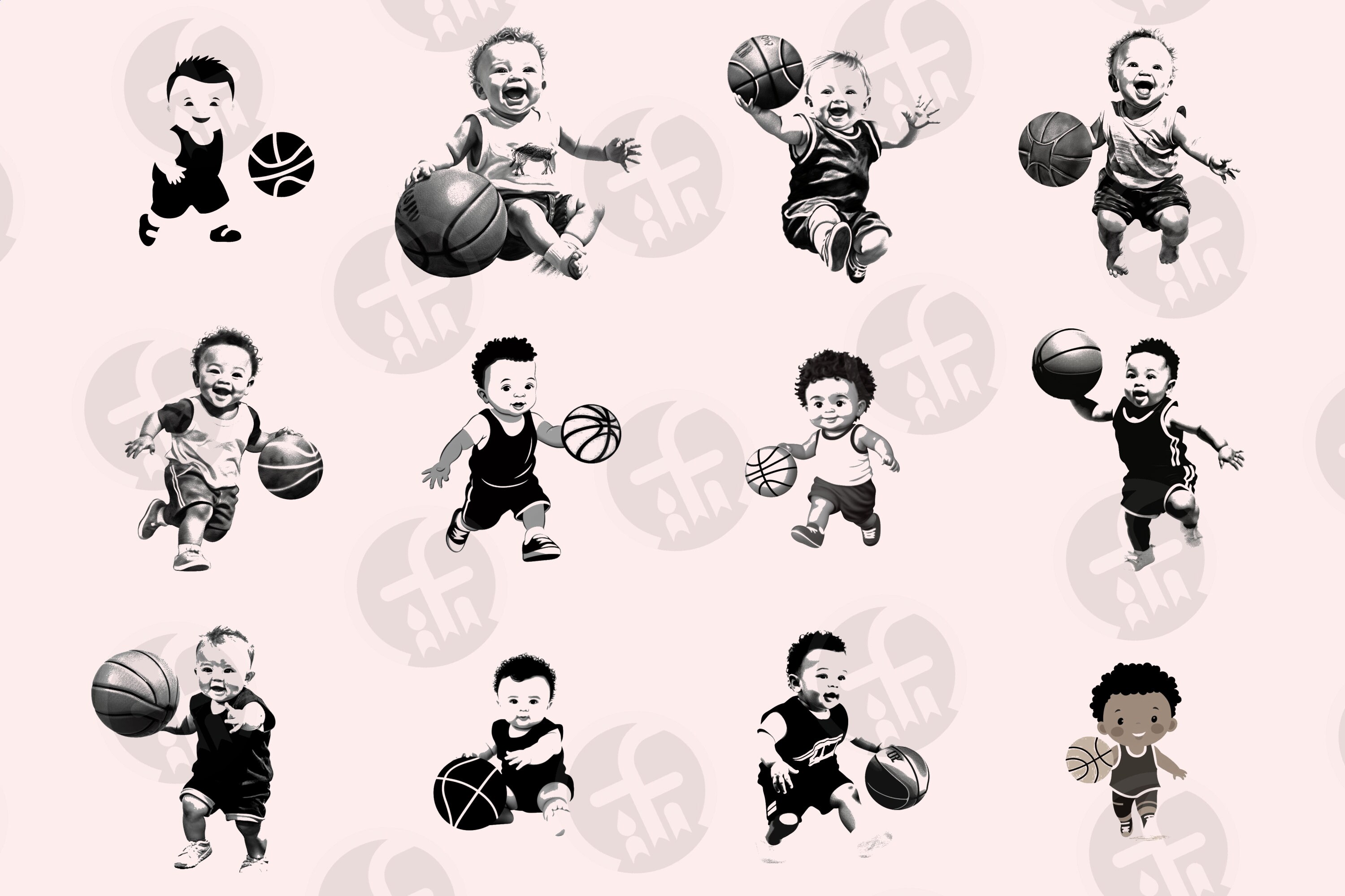 Baby Basketball SVG – 36 Cut Files, Nursery Decor (digital Download) - Etsy