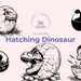Hatching Dinosaur SVG Bundle 36 Cut Files Dino Egg Baby Dinosaurs ...