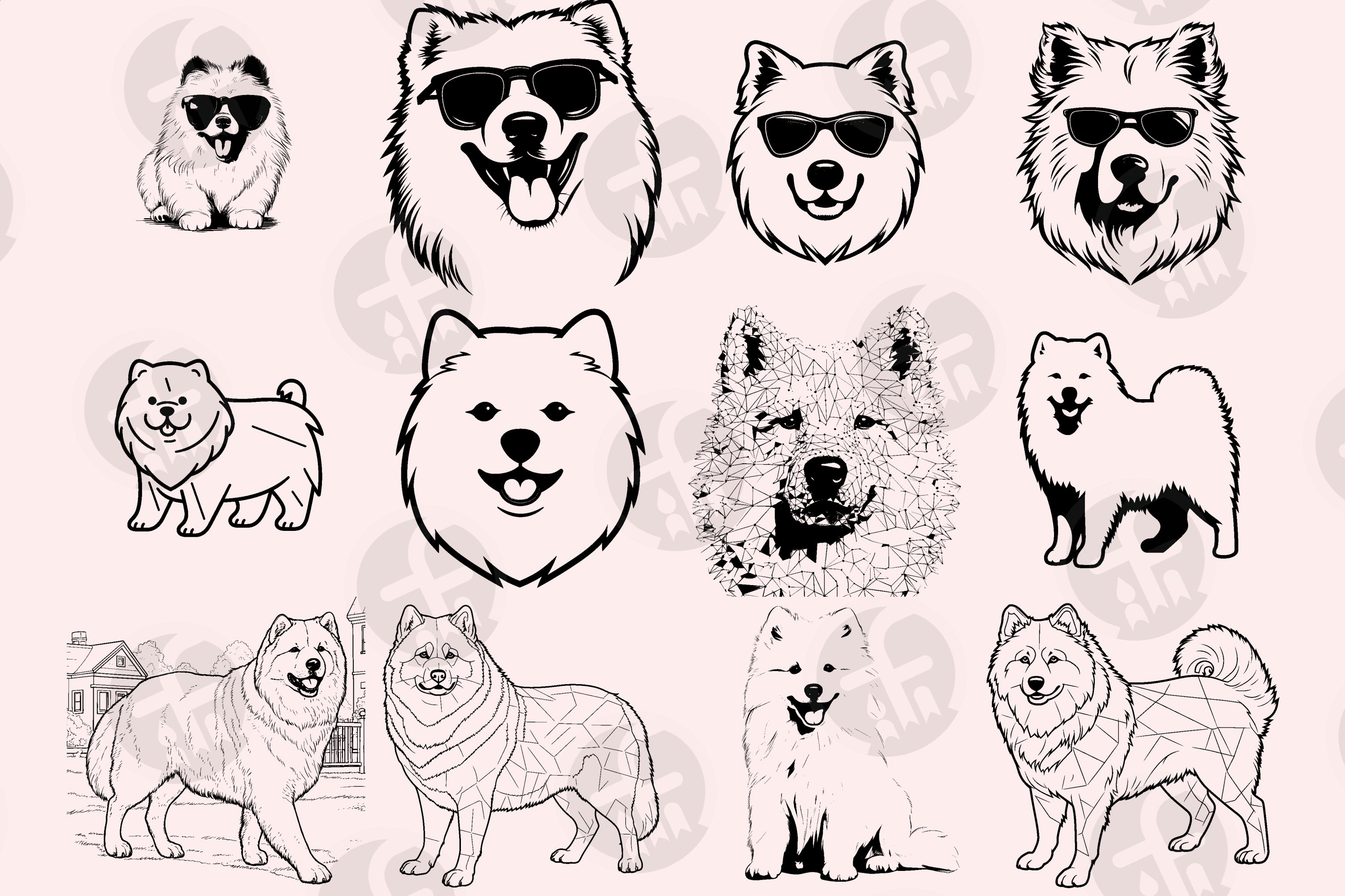 Samoyed SVG Bundle: 99 Dog Breed Cut Files (digital Download) - Etsy