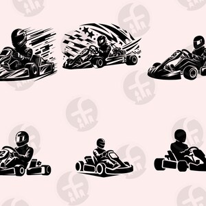 Kart Racing SVG Bundle - 36 Designs - Kart Decals and Apparel Design ...