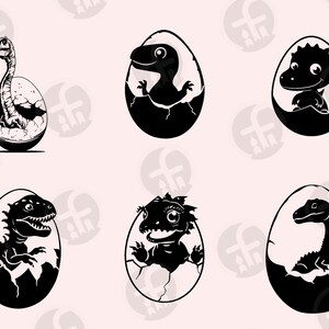 Hatching Dinosaur SVG Bundle 36 Cut Files Dino Egg Baby Dinosaurs ...