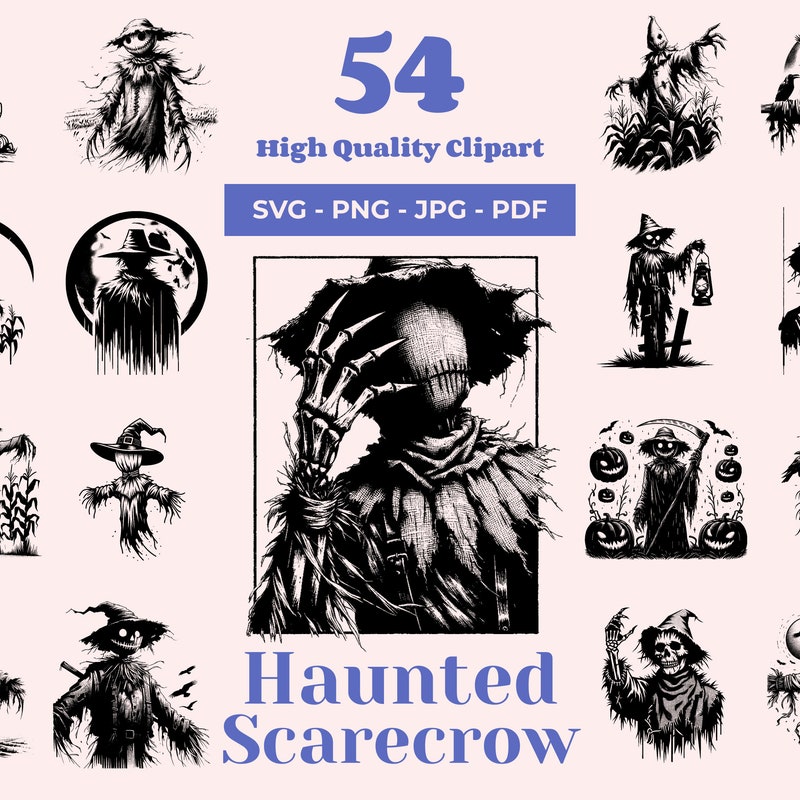 Scarecrow Svg - Etsy