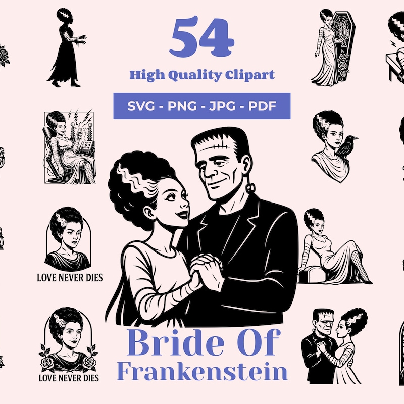 Frankenstein Bride Dxf - Etsy