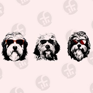 Old English Sheepdog SVG Bundle: 99 Fluffy Dog Cut Files (digital ...