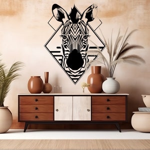 Geometrical Zebra SVG - 18 Cut Files - Abstract Wildlife Art - Zebra ...