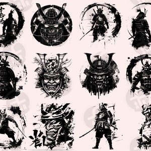 Samurai SVG Bundle: 96 Japanese Warrior Cut Files (digital Download) - Etsy
