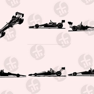 Drag Racing SVG Bundle: 36 Top Fuel Dragster Designs (digital Download ...