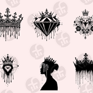 Dripping Crown SVG Bundle: 54 Regal Drip Art Designs (cricut File) - Etsy