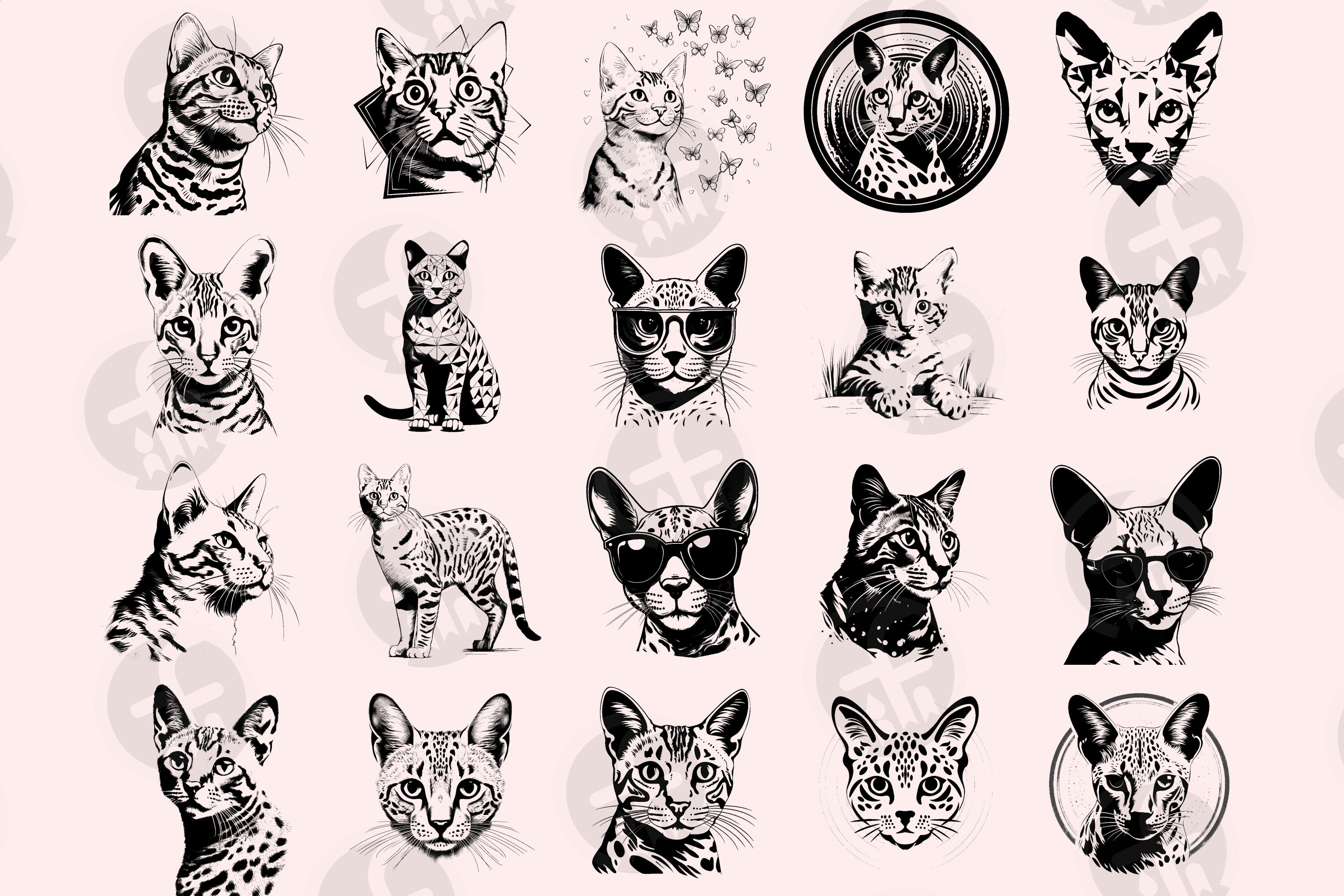 Egyptian Mau SVG Bundle 140 Cut Files Cricut Ready - Etsy