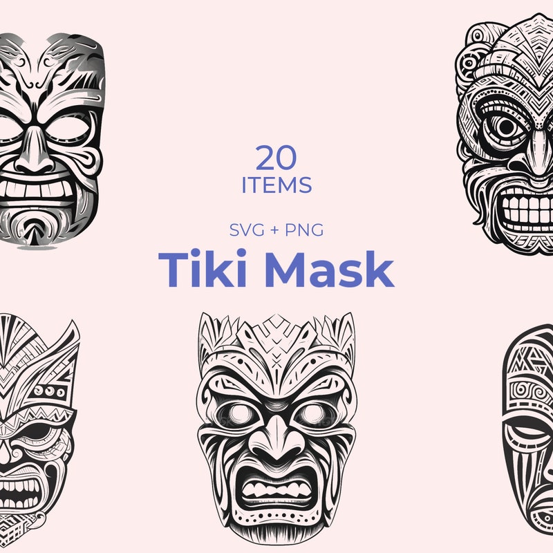 Tiki Svg - Etsy