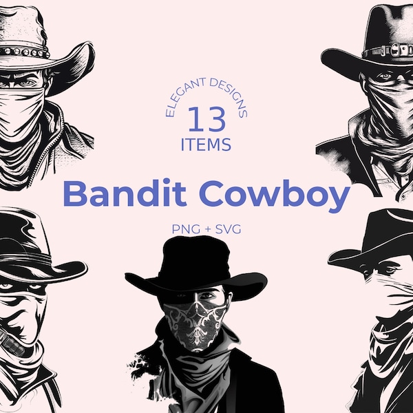 Bandit Mask - Etsy