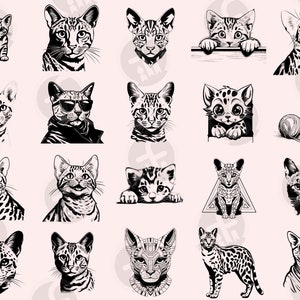 Egyptian Mau SVG Bundle - 140 Cut Files - Cricut Ready - Sublimation ...