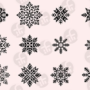Nordic Snowflake SVG Bundle - 72 Cut Files - Scandinavian Winter ...