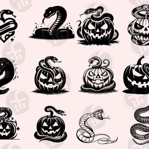 Snake SVG Bundle - 72 Designs - Celestial Snake Svg - Halloween Decor ...