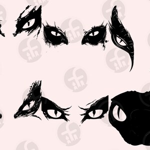 Snake Eye SVG Bundle 36 Designs Reptile Gaze Serpent Clipart Danger and ...