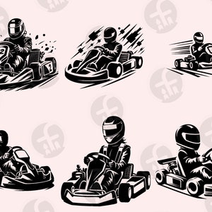 Kart Racing SVG Bundle 36 Designs Kart Decals and Apparel Design ...