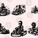 Kart Racing SVG Bundle 36 Designs Kart Decals and Apparel Design ...