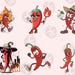Red Hot Chili Pepper SVG Bundle: Spicy Character Designs (digital ...