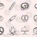 Baked Goods SVG Bundle 84 Cut Files Minimalist Bakery Decor Kitchen ...