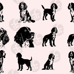 English Springer Spaniel SVG Bundle 96 Cut Files Energetic Hunting Dog ...