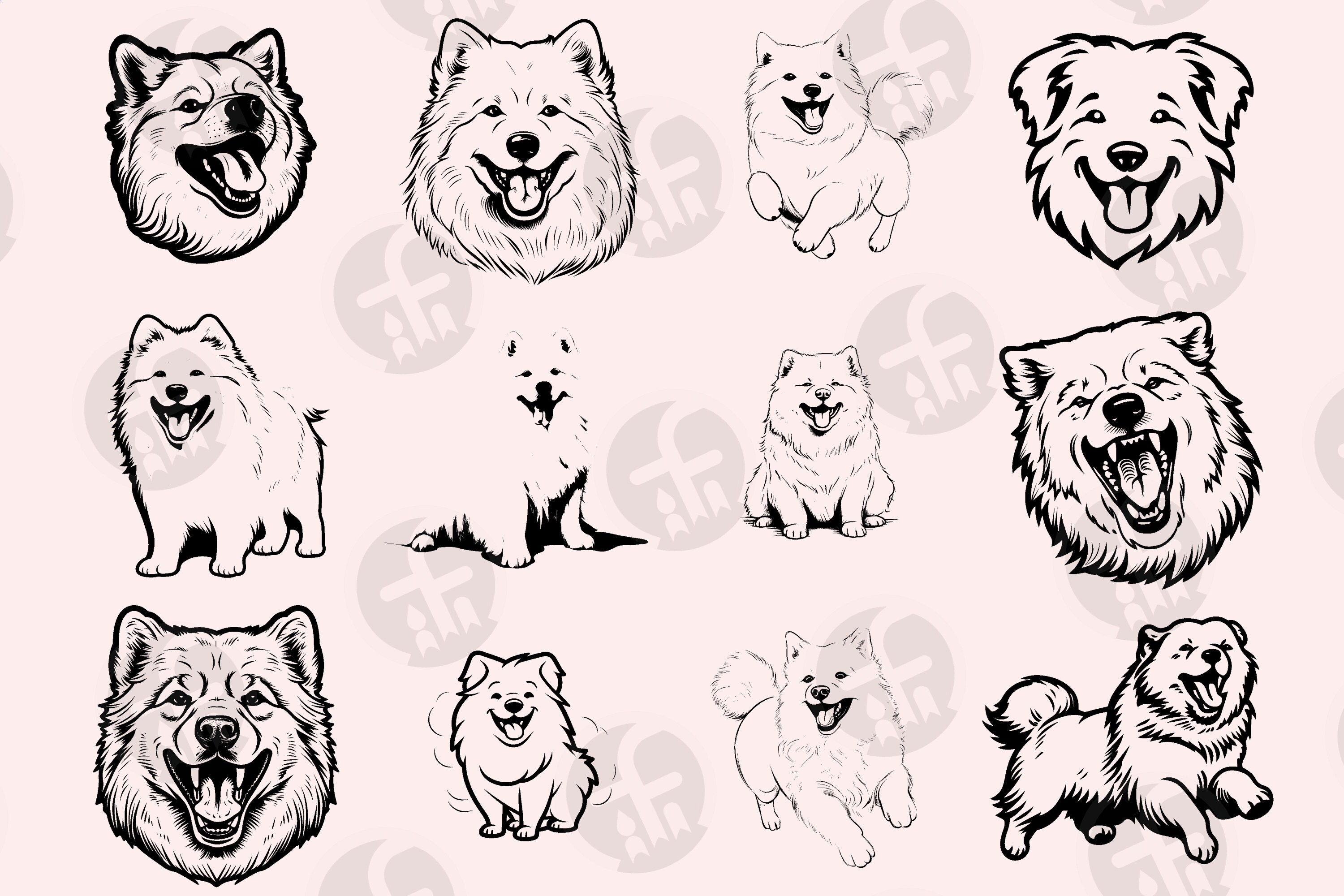 Samoyed SVG Bundle: 99 Dog Breed Cut Files (digital Download) - Etsy