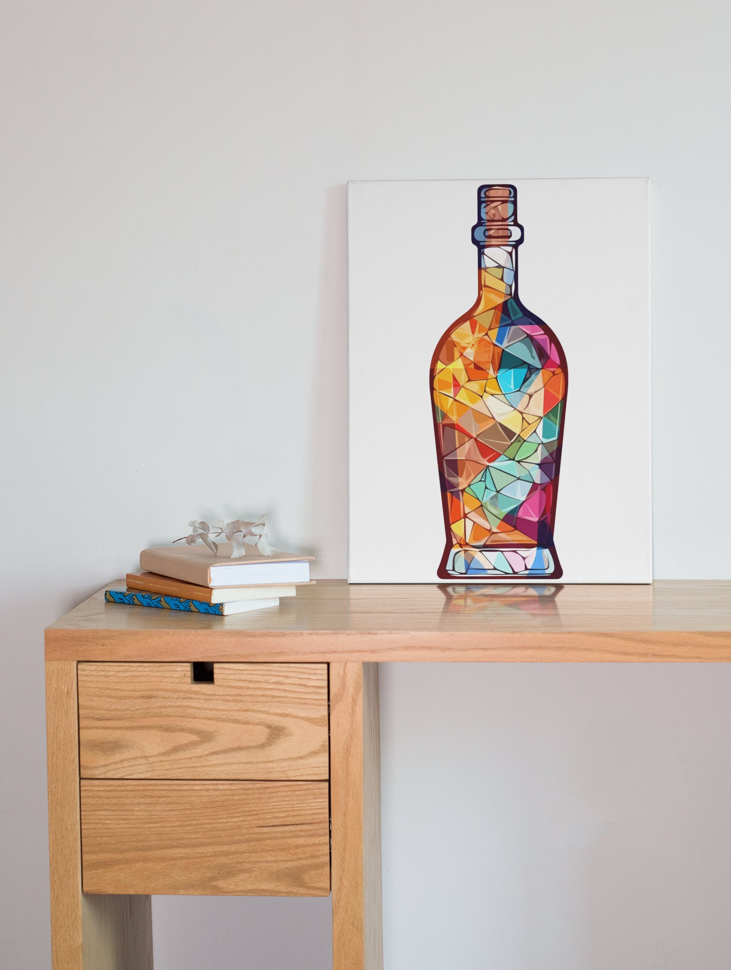 Mosaic Rum Clip Art Bundle 13 Colorful Designs Rum Bottle - Etsy