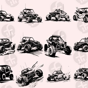 Dune Buggy SVG Bundle: 96 Offroad Vehicle Silhouettes (digital Download ...