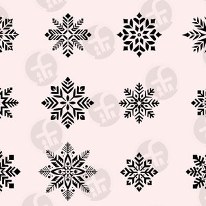 Nordic Snowflake SVG Bundle - 72 Cut Files - Scandinavian Winter ...
