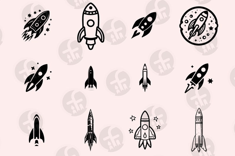 Toy Rocket SVG Bundle 33 Cut Files Imaginative Play Tool - Etsy