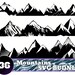 Mountains SVG Files Bundle 36 Unique Design Snowy Peaks Instant ...