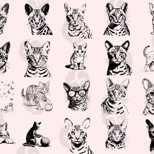 Egyptian Mau SVG Bundle - 140 Cut Files - Cricut Ready - Sublimation ...