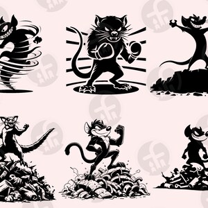 Tasmanian Devil SVG Bundle 36 Cut Files Sarcophilus Designs for Laser ...