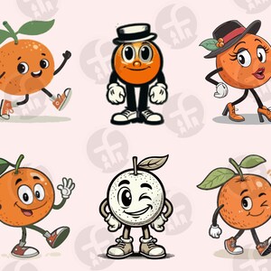 Cool Mandarin SVG Bundle - 36 Designs - Groovy Clipart - Colorfult SVG ...