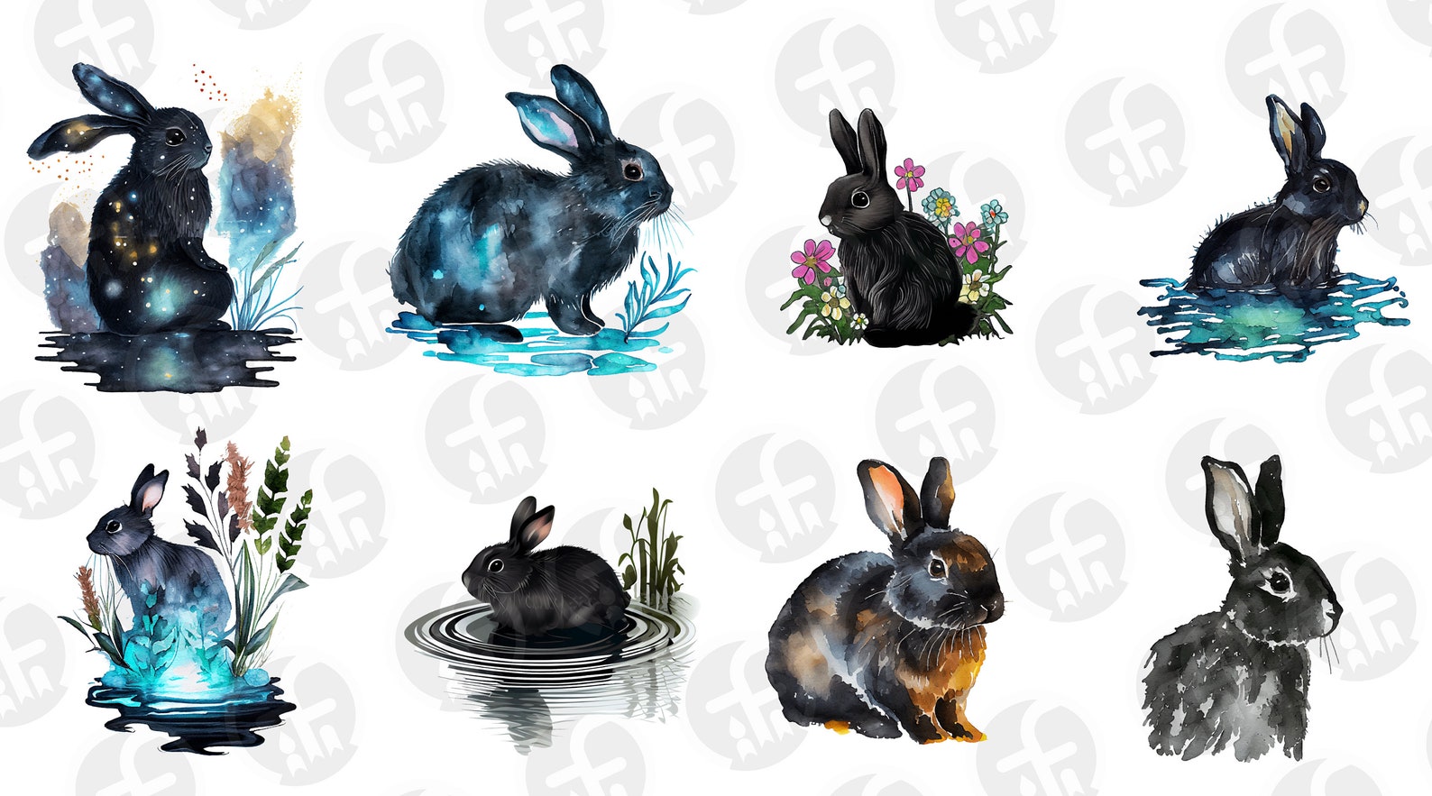 Symbol of 2023: the Black Water Rabbit 24 Unique Designs Year of the ...