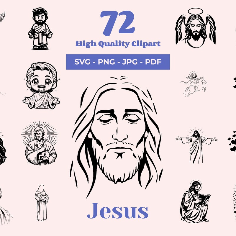 Jesus Svg - Etsy